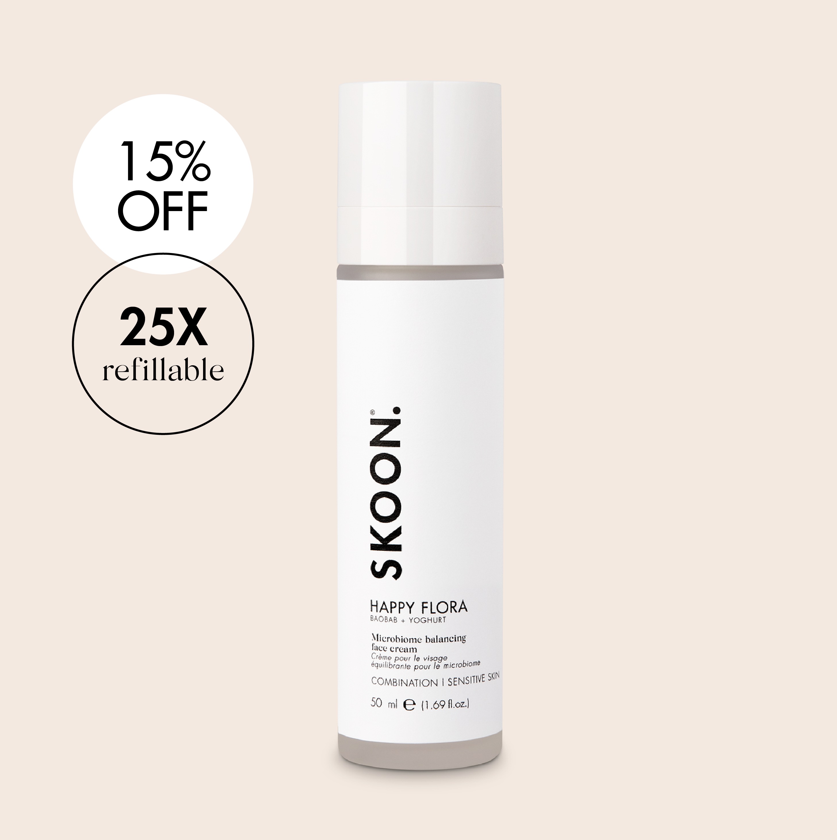 HAPPY FLORA Microbiome Balancing Face Cream