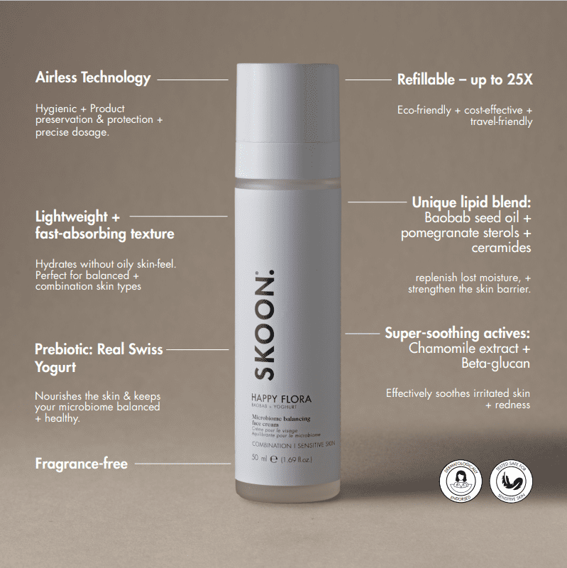 HAPPY FLORA Microbiome Balancing Face Cream